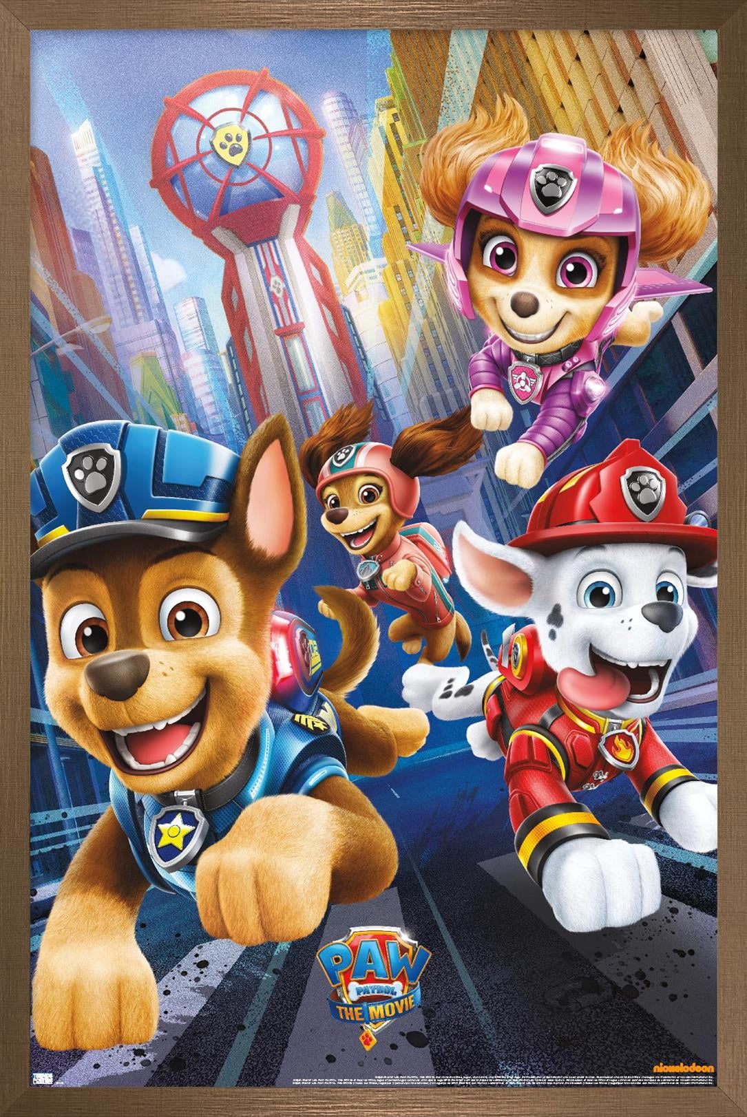 Nickelodeon Paw Patrol Movie - Action Wall Poster, 22.375" x 34" Framed ...