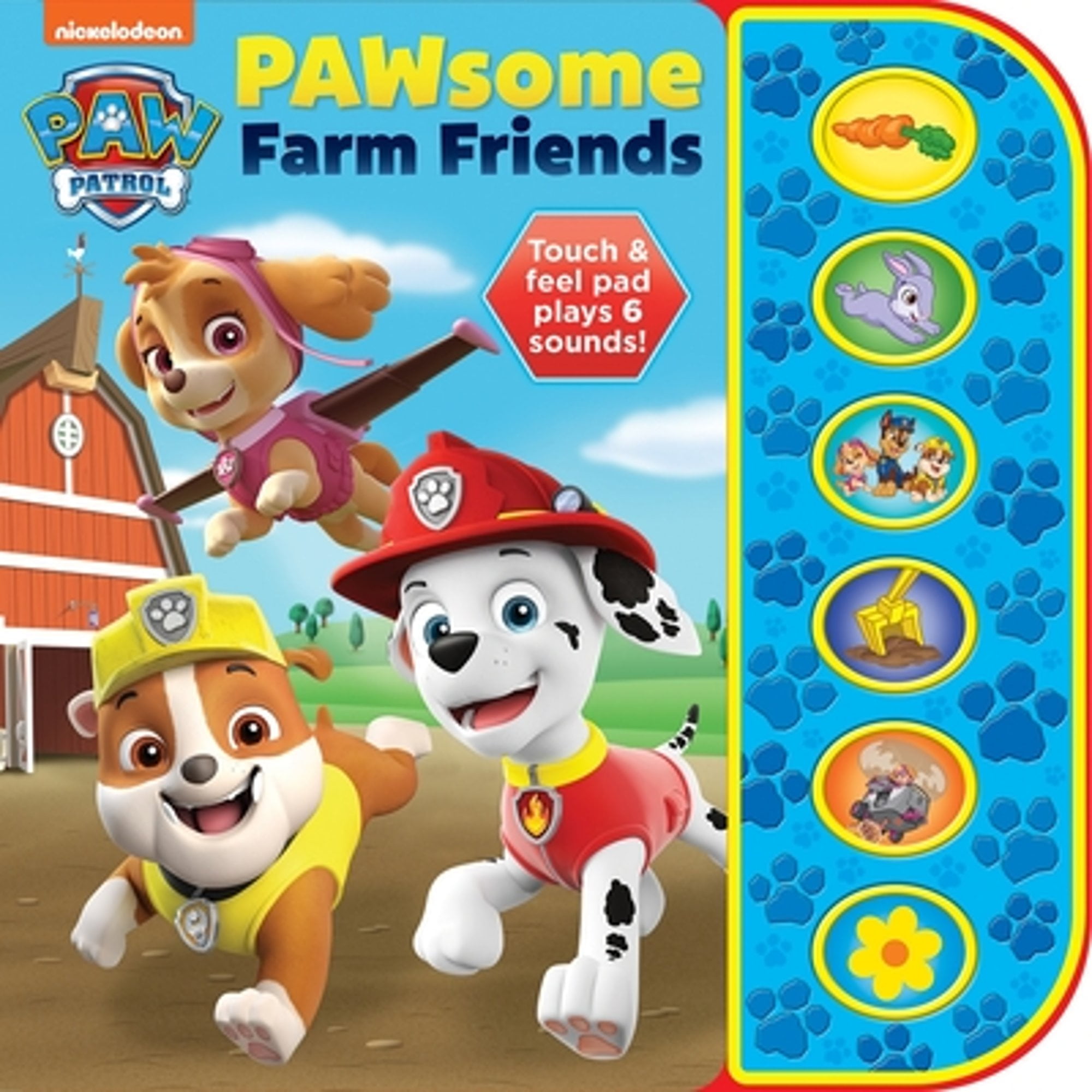Pre-Owned Nickelodeon Paw Patrol: Pawsome Farm Friends Sound Book (Hardcover 9781503759374) by ...