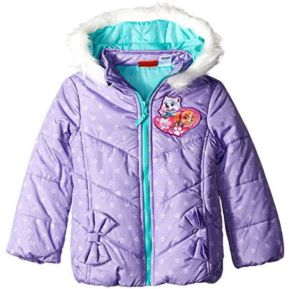 Nickelodeon Paw Patrol Puffer, Toddler Girls, 4T, Pup Pals Purple ...