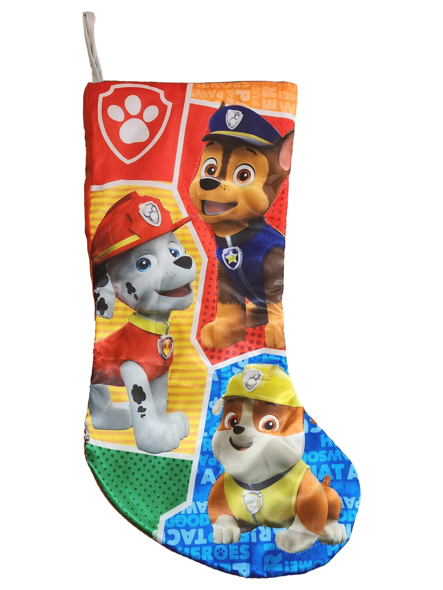 Nickelodeon Paw Patrol Pups Holiday Christmas Stocking Decoration ...
