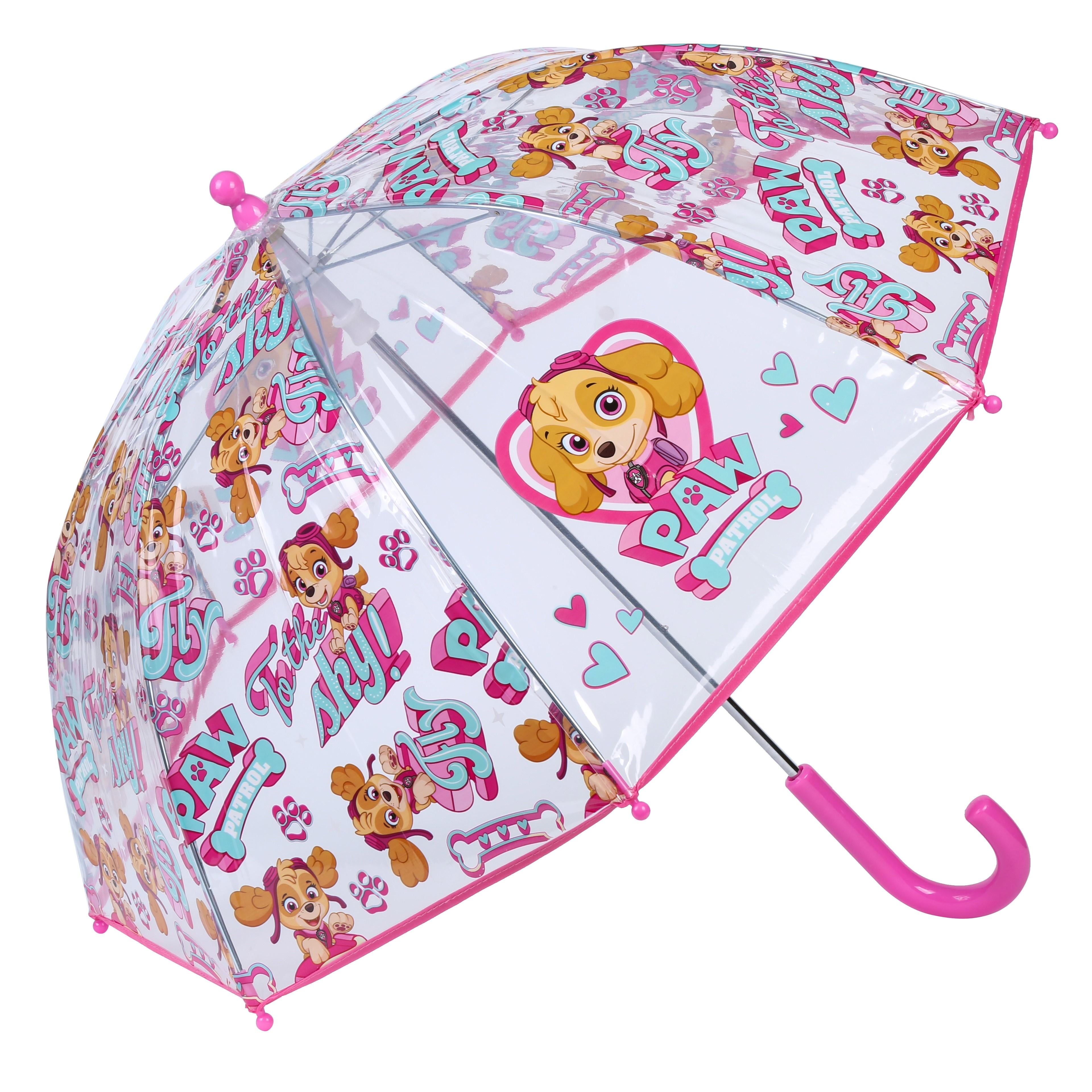 Nickelodeon Paw Patrol Skye Clear Stick Umbrella for Kids - Pink ...