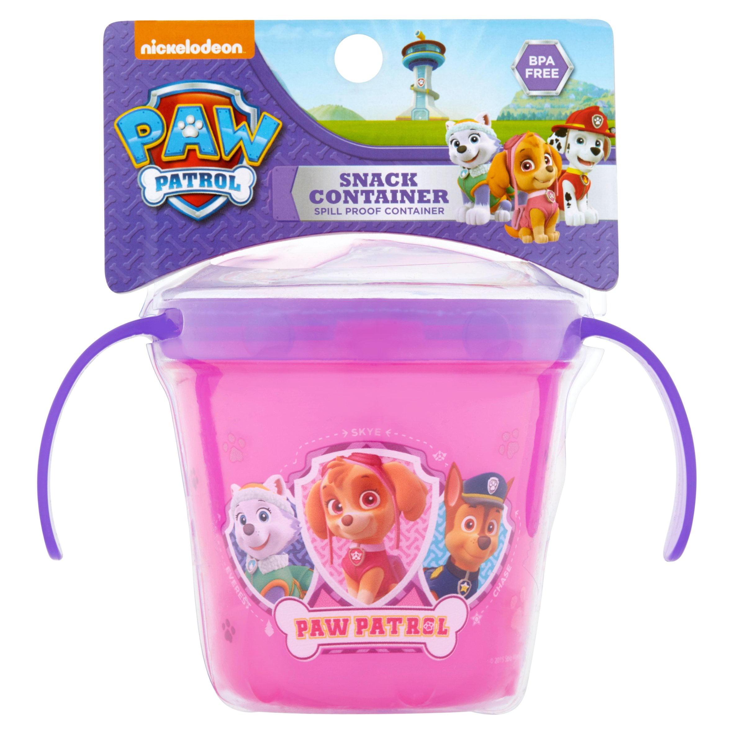 Nickelodeon Paw Patrol Spill Proof Snack Container - Walmart.com