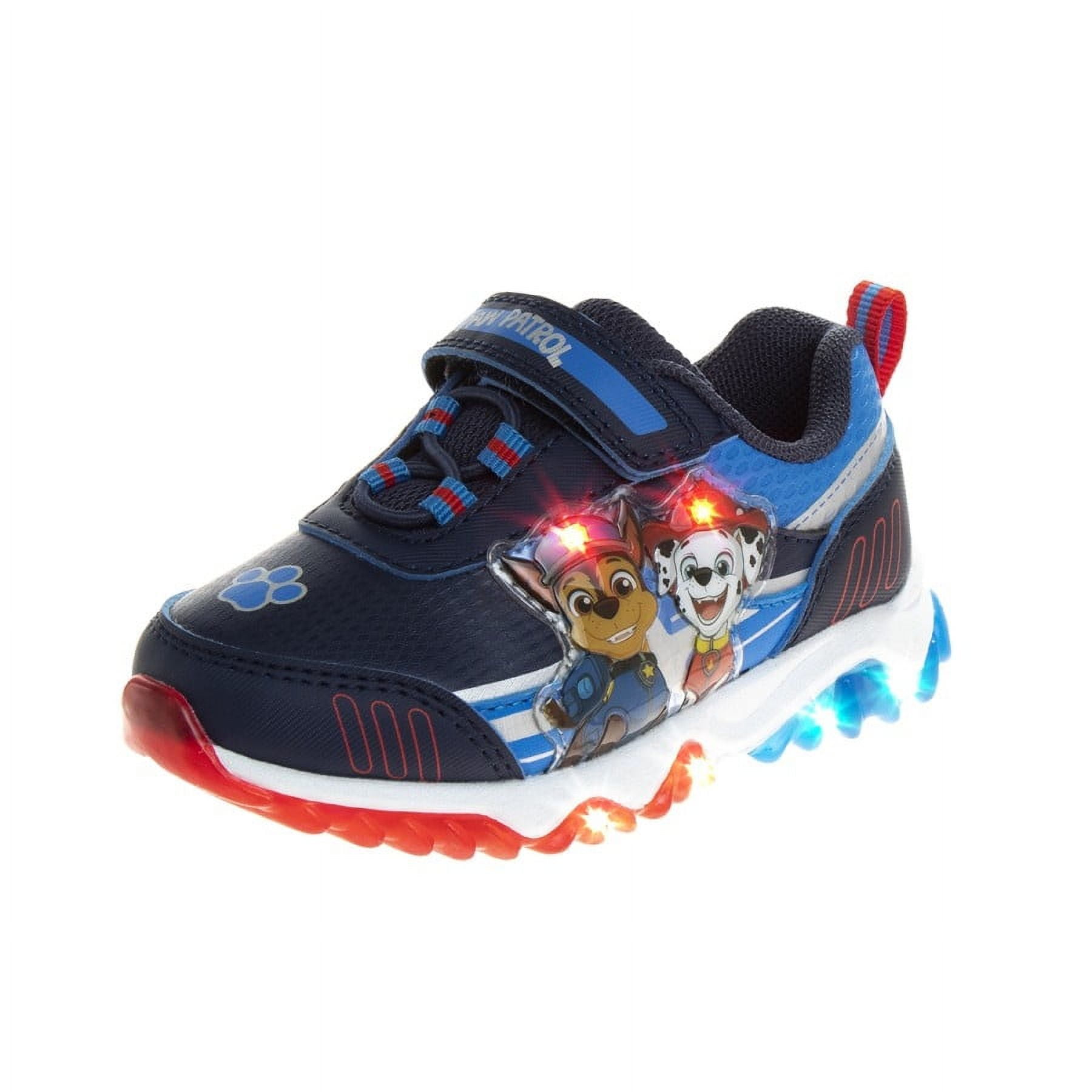 Nickelodeon Paw Patrol Toddler Boys Light Up Sneakers, Blue Red, 10 ...