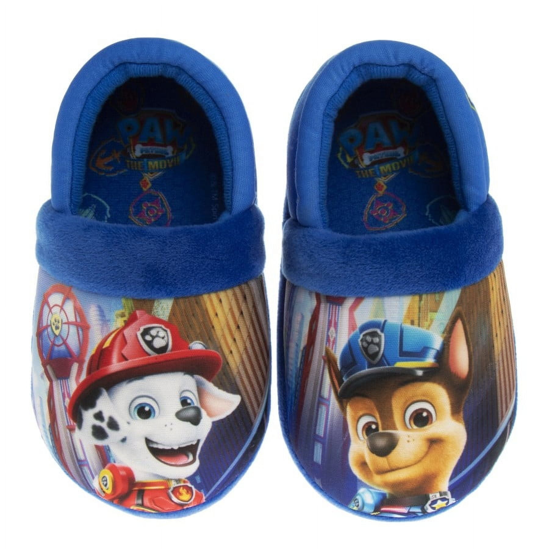 Nickelodeon Paw Patrol Toddler Boys Nylex Fabric House Slippers - Blue ...