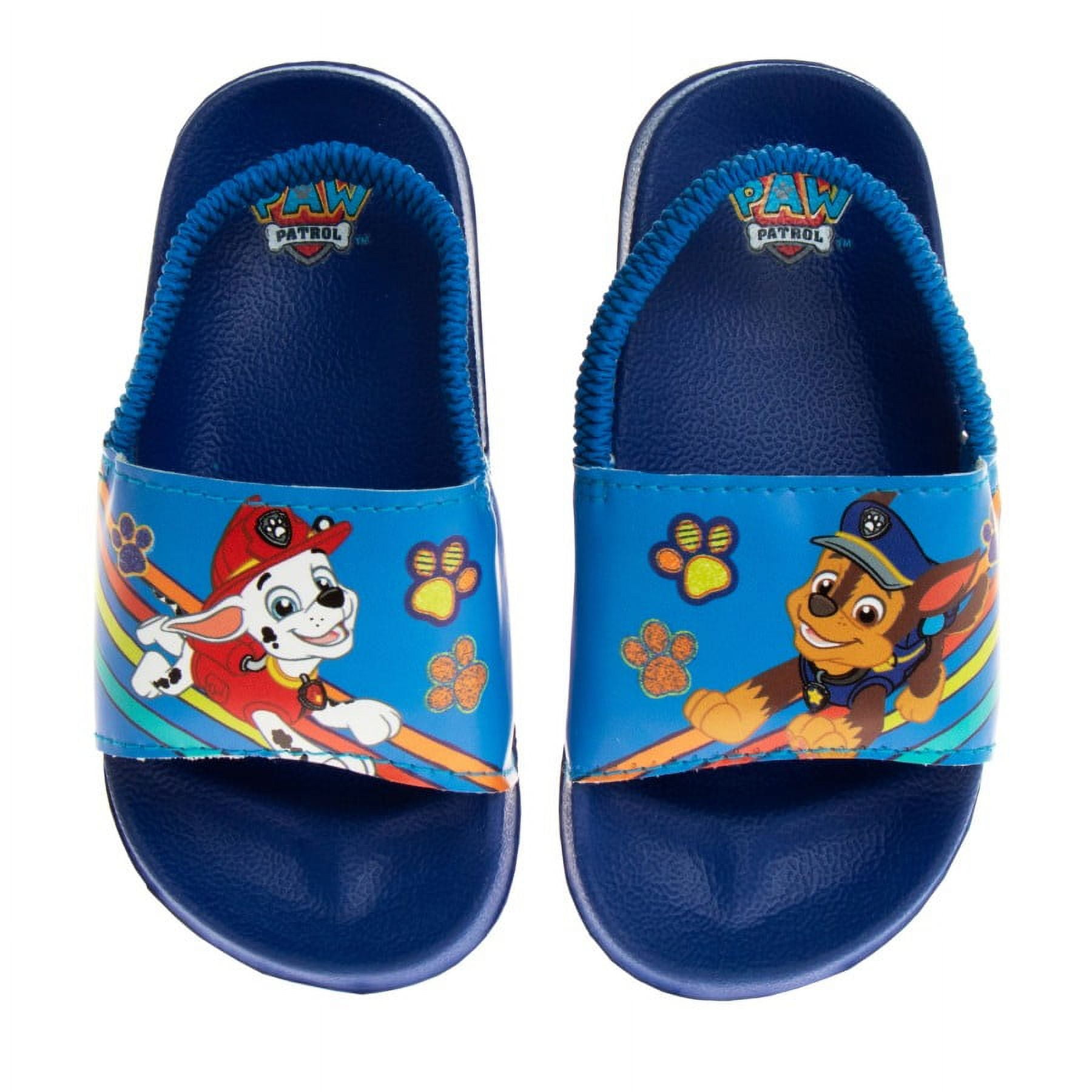 Nickelodeon Paw Patrol Toddler Boys Slide Sandals with Back Strap ...