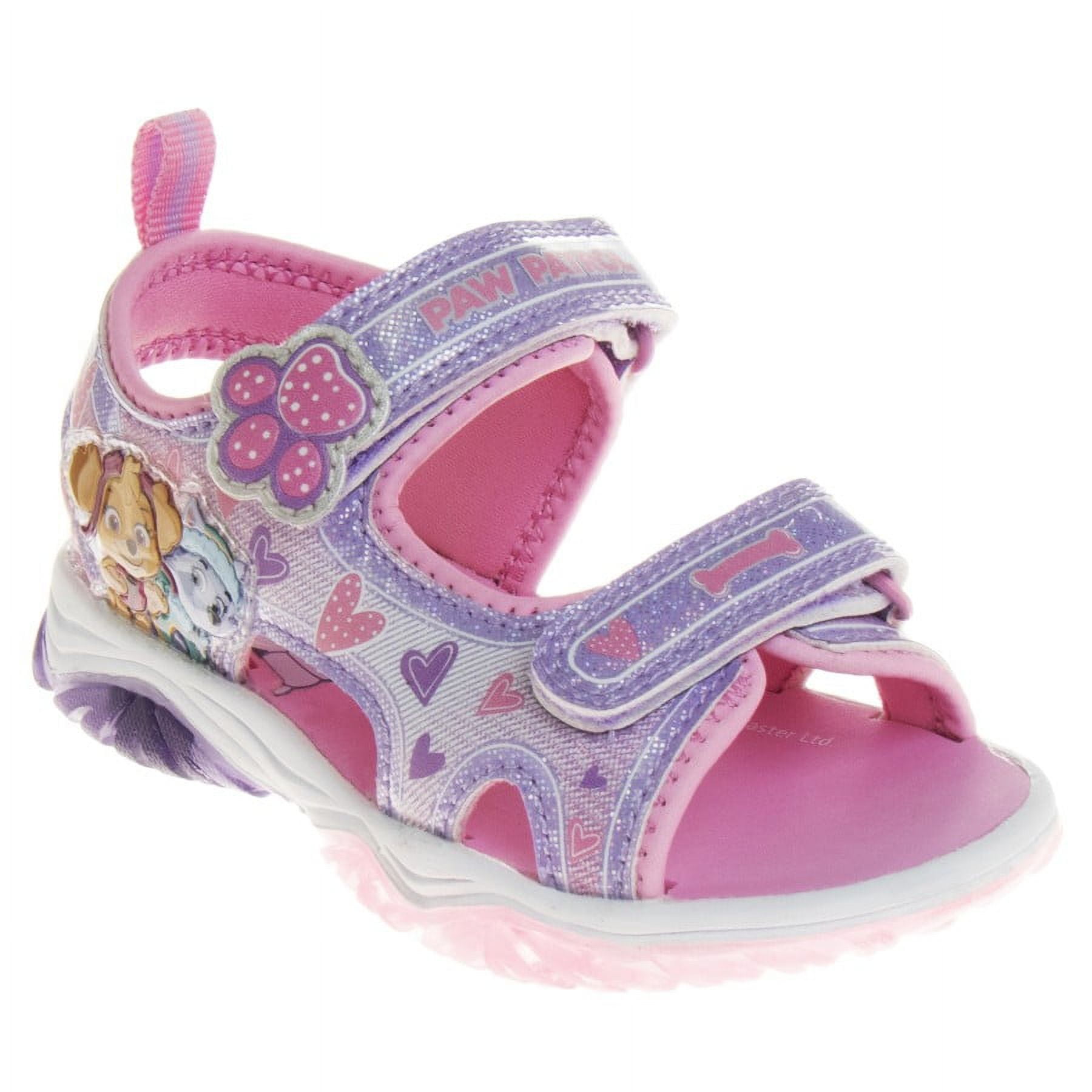 Nickelodeon Paw Patrol Toddler Girls' Light Up Sandals - Purple/Pink ...