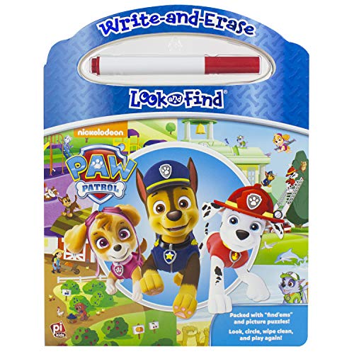 Pre-Owned Nickelodeon - Paw Patrol - Write-and-Erase Look and Find Wipe ...