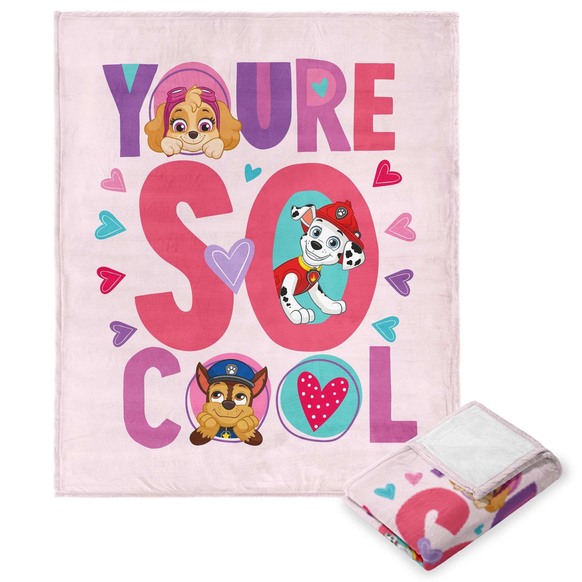 Nickelodeon Paw Patrol You're So Cool Kids Silk Touch Throw Blanket, 50 ...