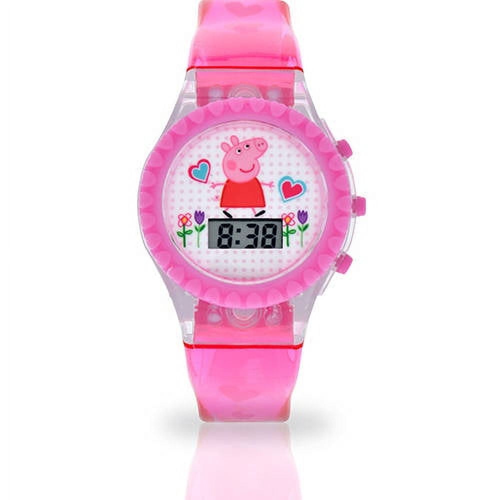 Nickelodeon Peppa Pig Unisex Child Watch with Plastic Strap with Light ...