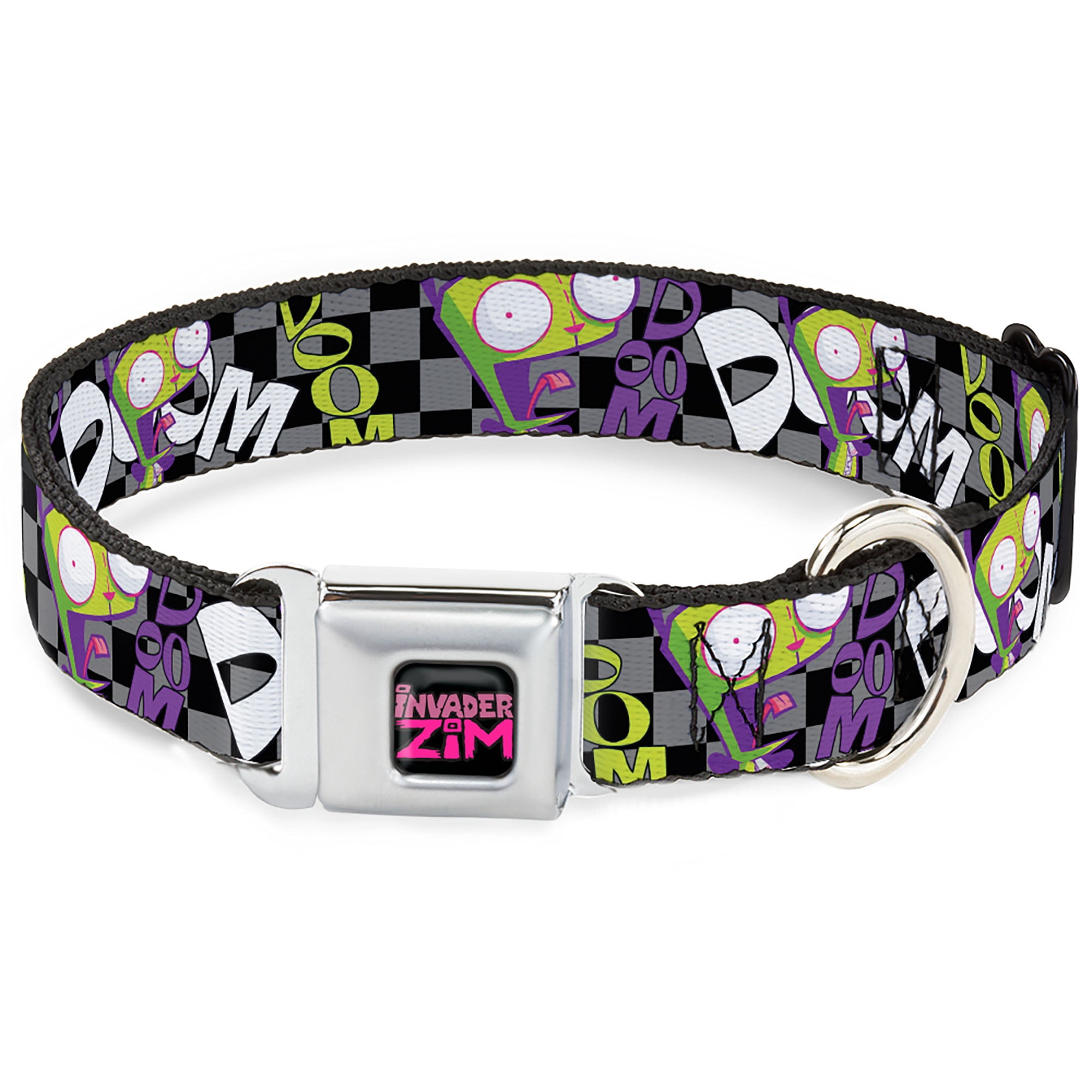 Nickelodeon Pet Collar, Dog Collar Metal Seatbelt Buckle, Invader Zim ...