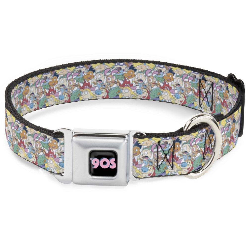 Nickelodeon Pet Collar, Dog Collar Metal Seatbelt Buckle, Nick 90s ...