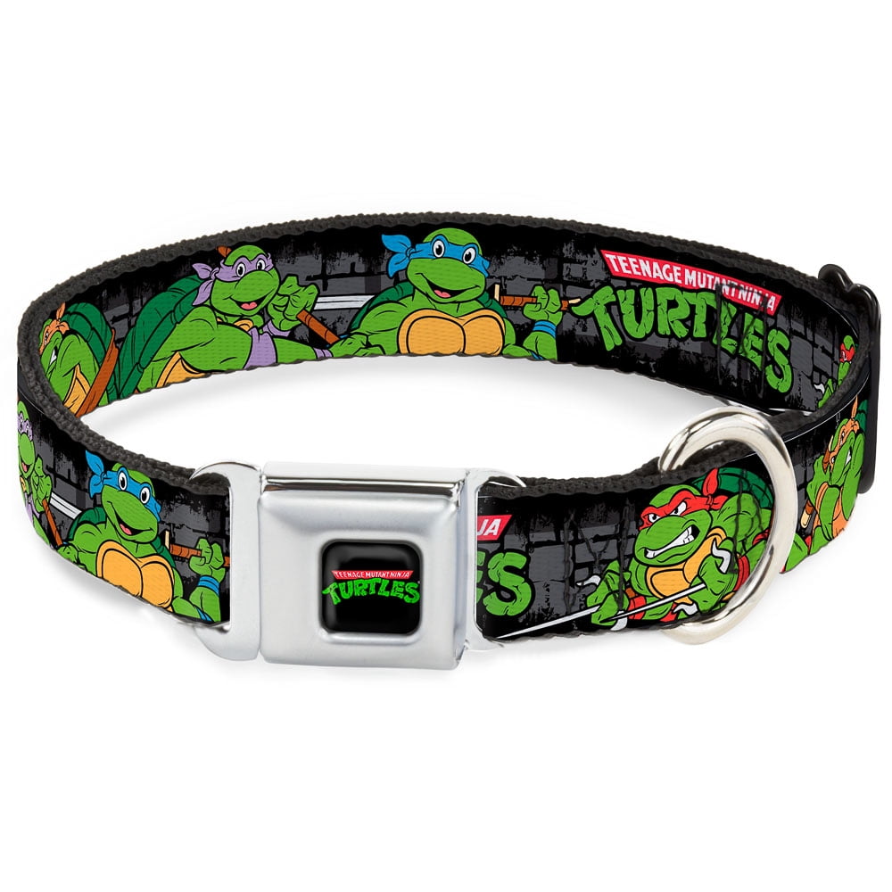 Nickelodeon Pet Collar, Dog Collar Metal Seatbelt Buckle, Ninja Turtles ...