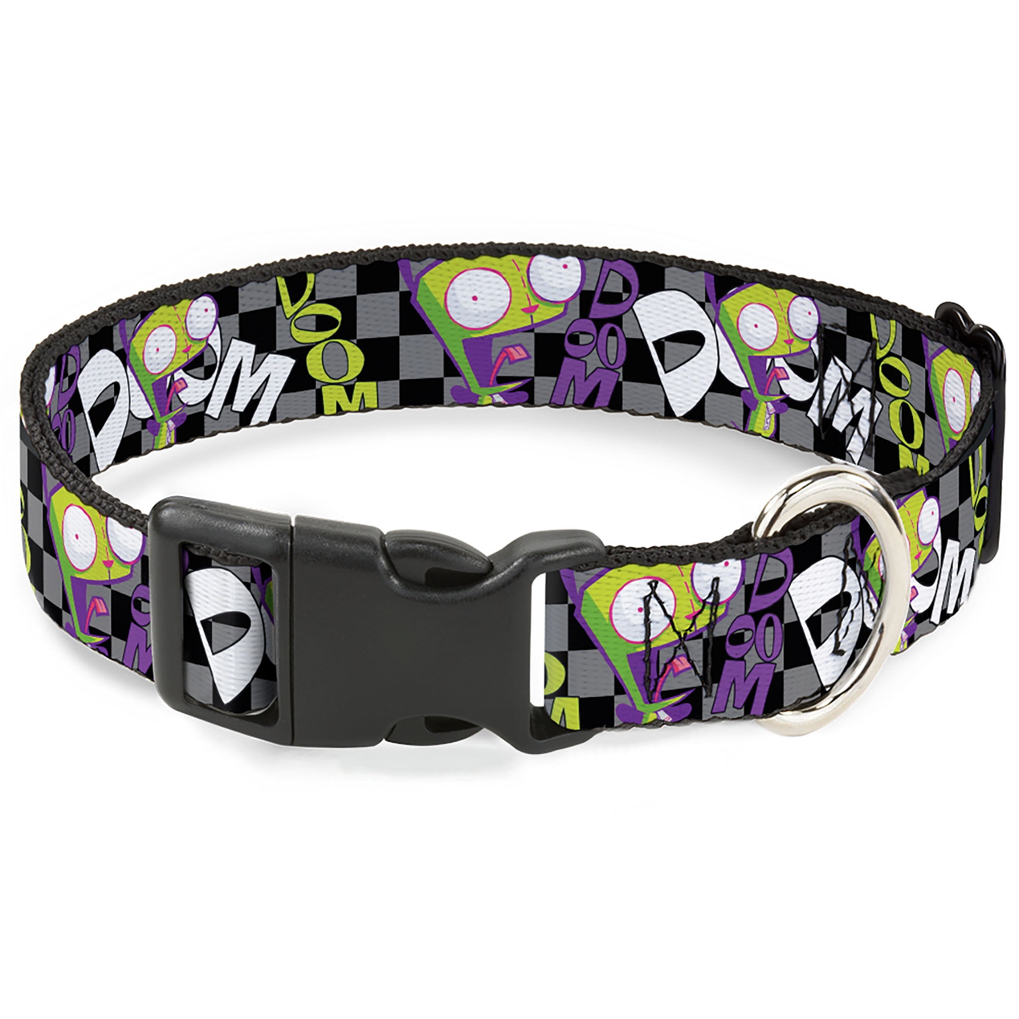 Nickelodeon Pet Collar, Dog Collar Plastic Buckle, Invader Zim GIR Doom ...