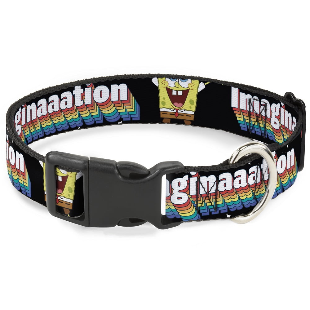 Nickelodeon Pet Collar, Dog Collar Plastic Buckle, SpongeBob Arms Up ...