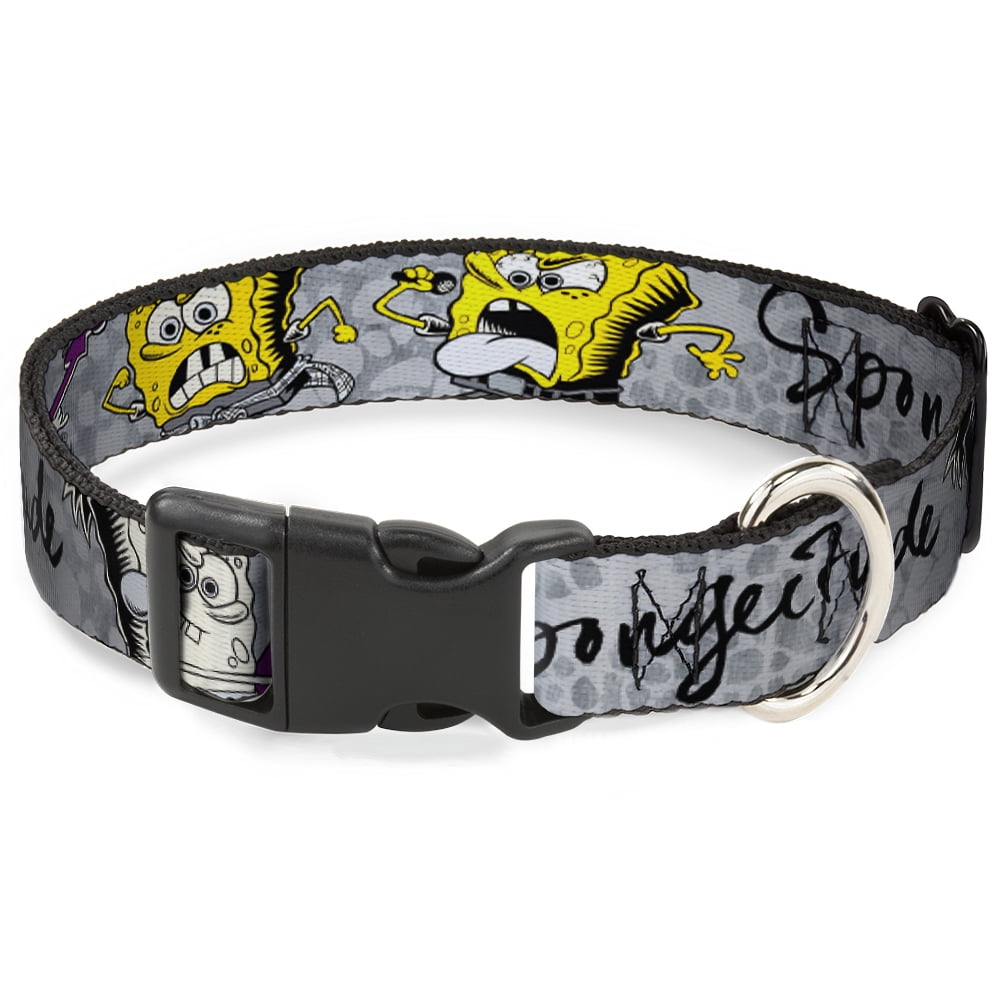 Nickelodeon Pet Collar, Dog Collar Plastic Buckle, SpongeBob Poses ...