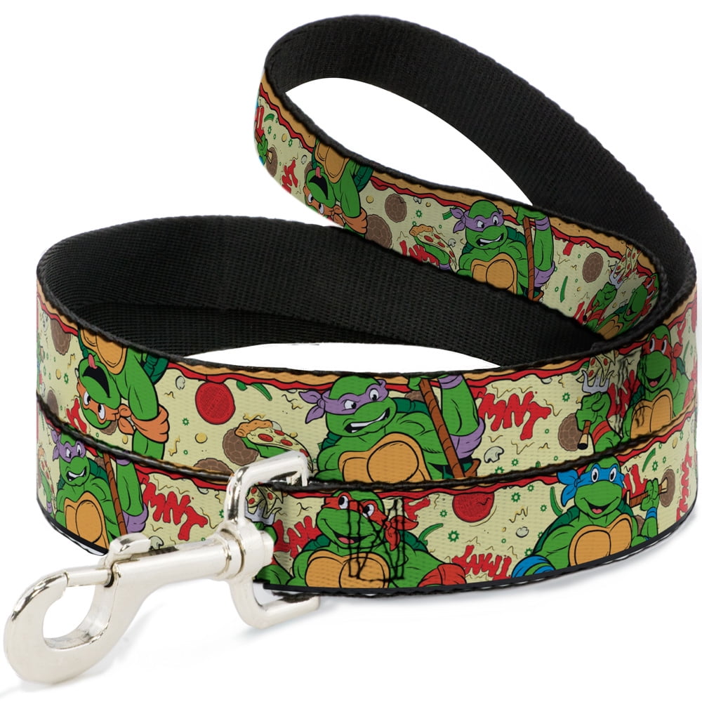 Nickelodeon Pet Leash, Dog Leash, Classic TMNT Turtle Pizza, 6 Feet ...