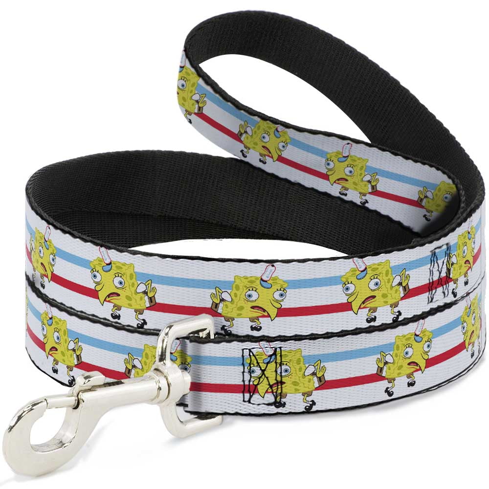 Nickelodeon Pet Leash, Dog Leash, Mocking Spongebob Pose Stripe White ...