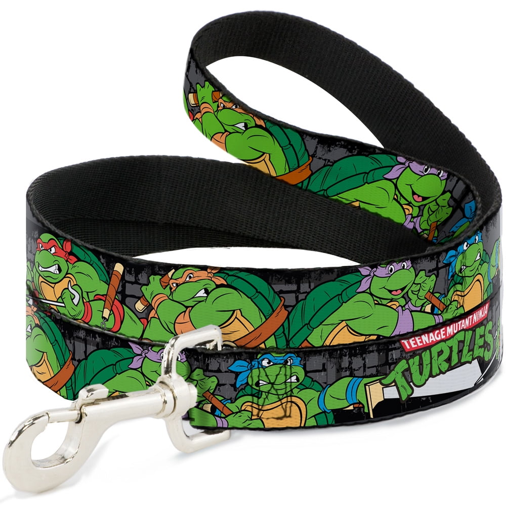 Nickelodeon Pet Leash, Dog Leash, Ninja Turtles Group Pose In Sewer ...
