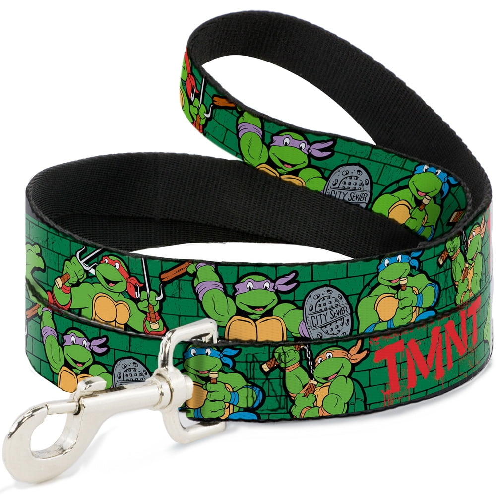 Nickelodeon Pet Leash, Dog Leash, Ninja Turtles Group Pose TMNT Green ...