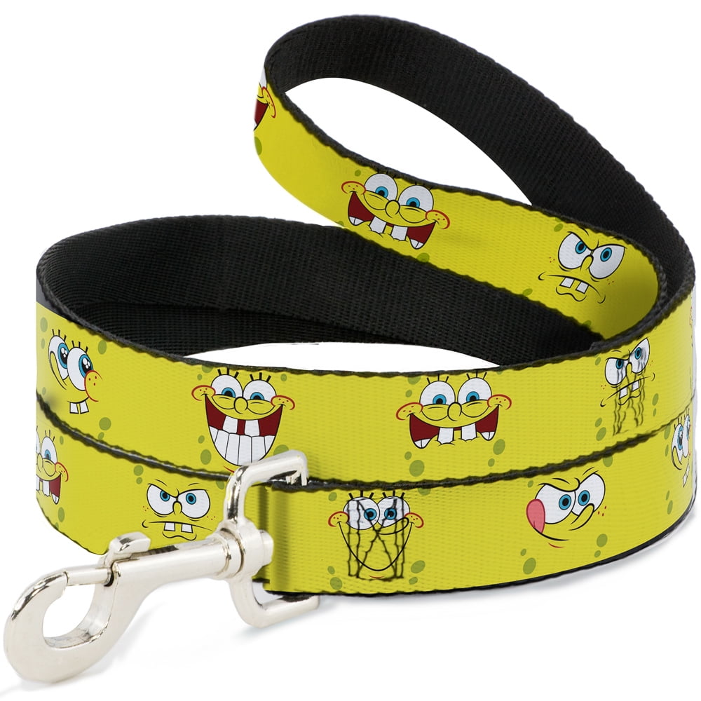 Nickelodeon Pet Leash, Dog Leash, Spongebob Expressions Yellow, 4 Feet ...