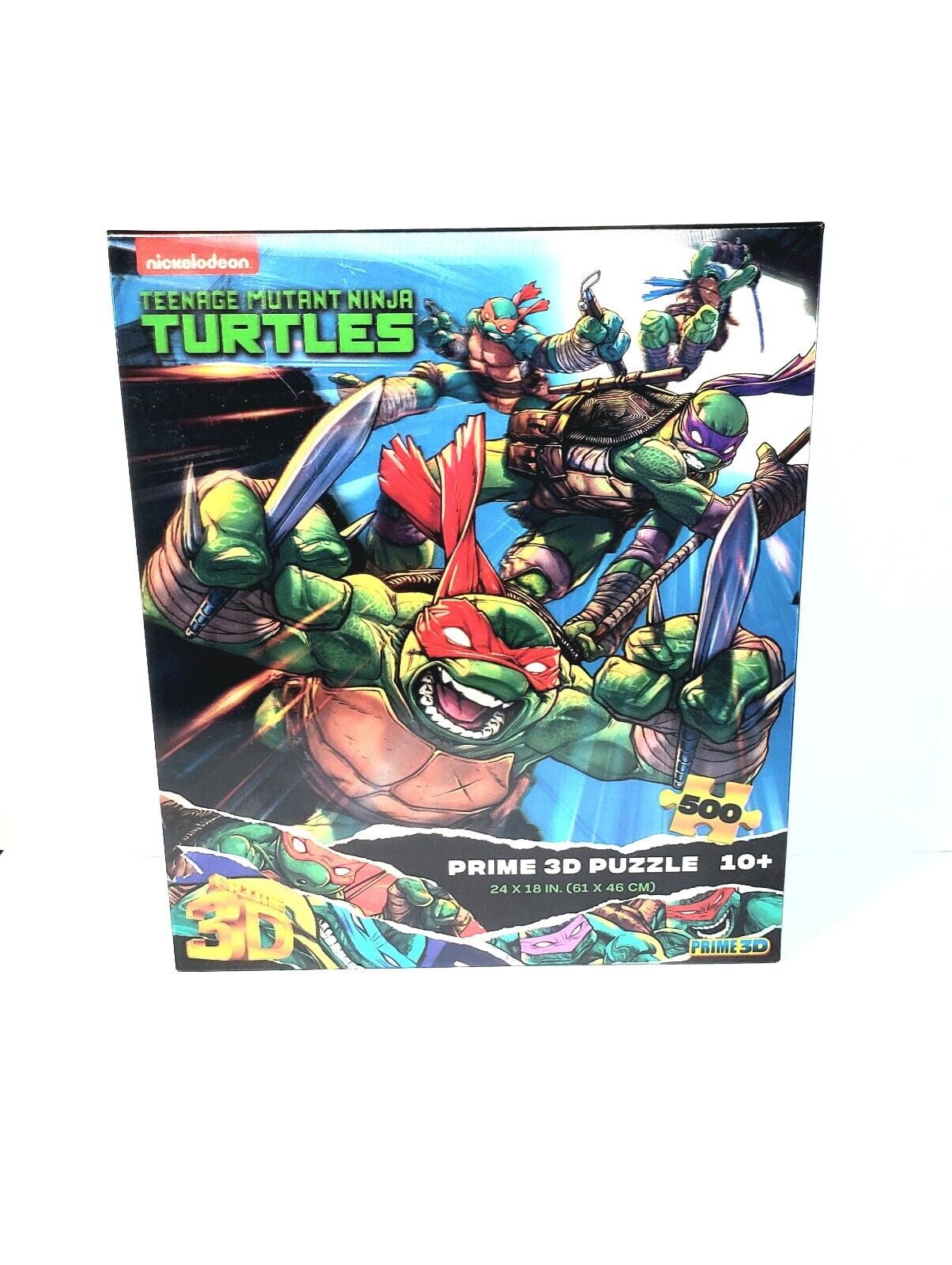 Nickelodeon Prime 3D Puzzle Teenage Mutant Ninja Turtles 500 Piece 24 ...