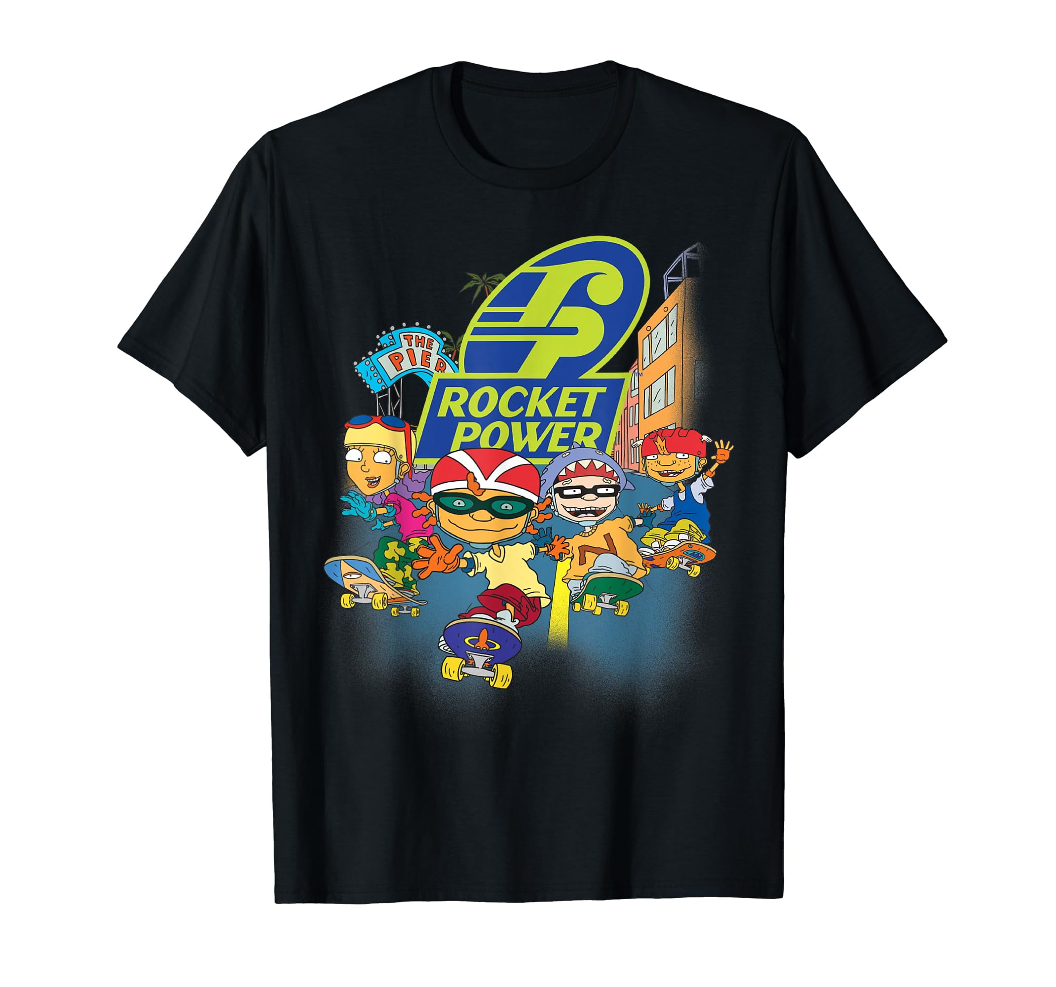 Nickelodeon Rocket Power Skateboarding Team T-Shirt T-Shirt - Walmart.com