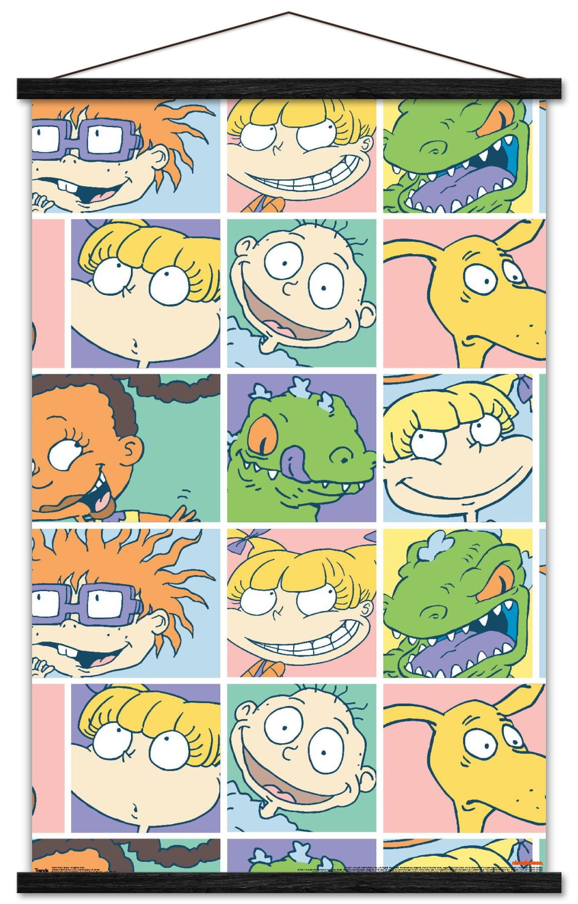 Nickelodeon Rugrats Grid Wall Poster with Wooden Magnetic Frame, 22.375 ...