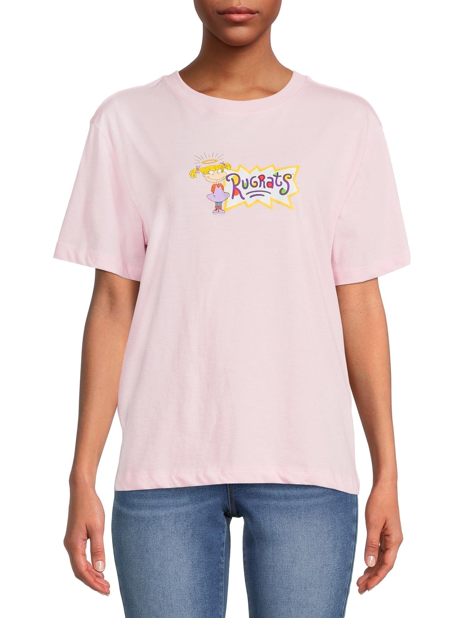 Nickelodeon Rugrats Juniors Girl Boss Front & Back Print T-Shirt ...