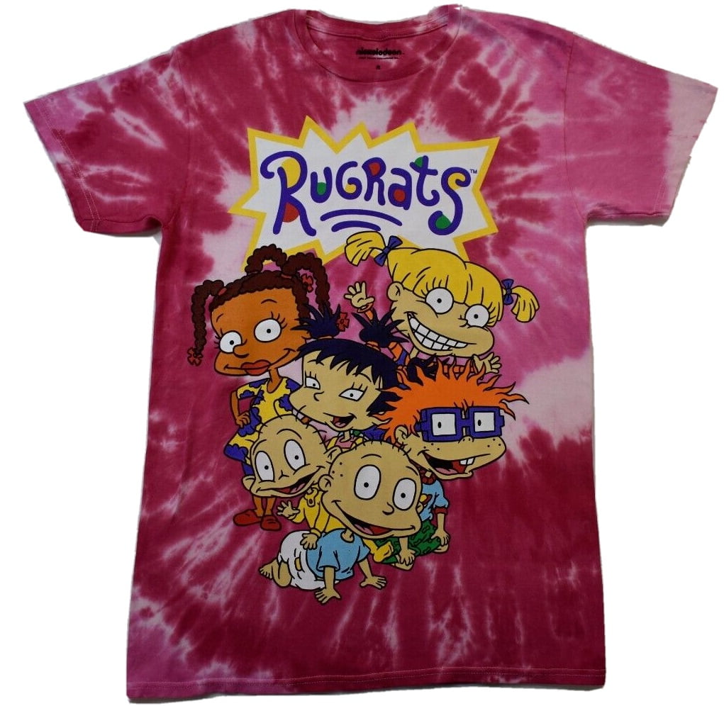 Nickelodeon Rugrats Pink Tye-Dye Men's T-Shirt (XL) - Walmart.com