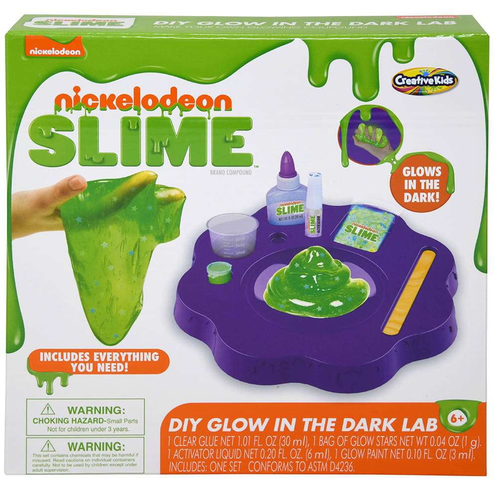 Nickelodeon Slime DIY Glow in the Dark Lab Slime Kit - Walmart.com