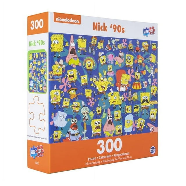 Nickelodeon™ SpongeBob 300-Piece Jigsaw Puzzle - Retro Rewind: Dive ...