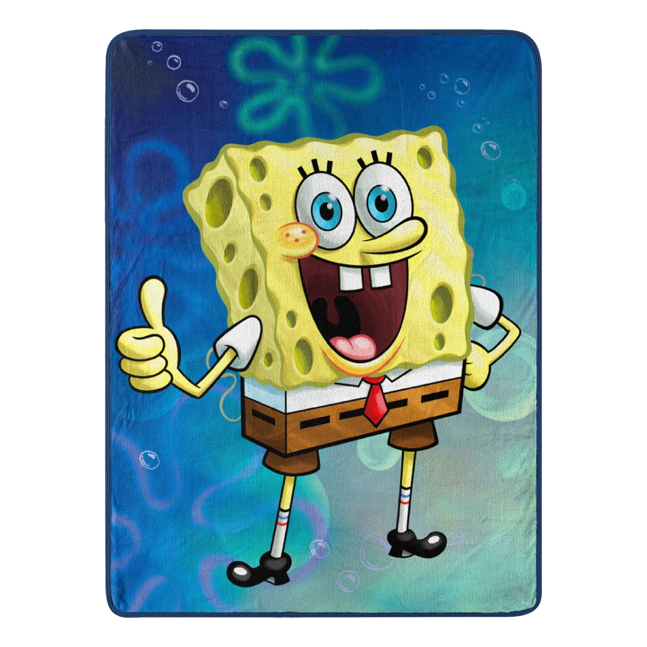 Nickelodeon SpongeBob Micro Raschel Throw Blanket - Warm - Walmart.com