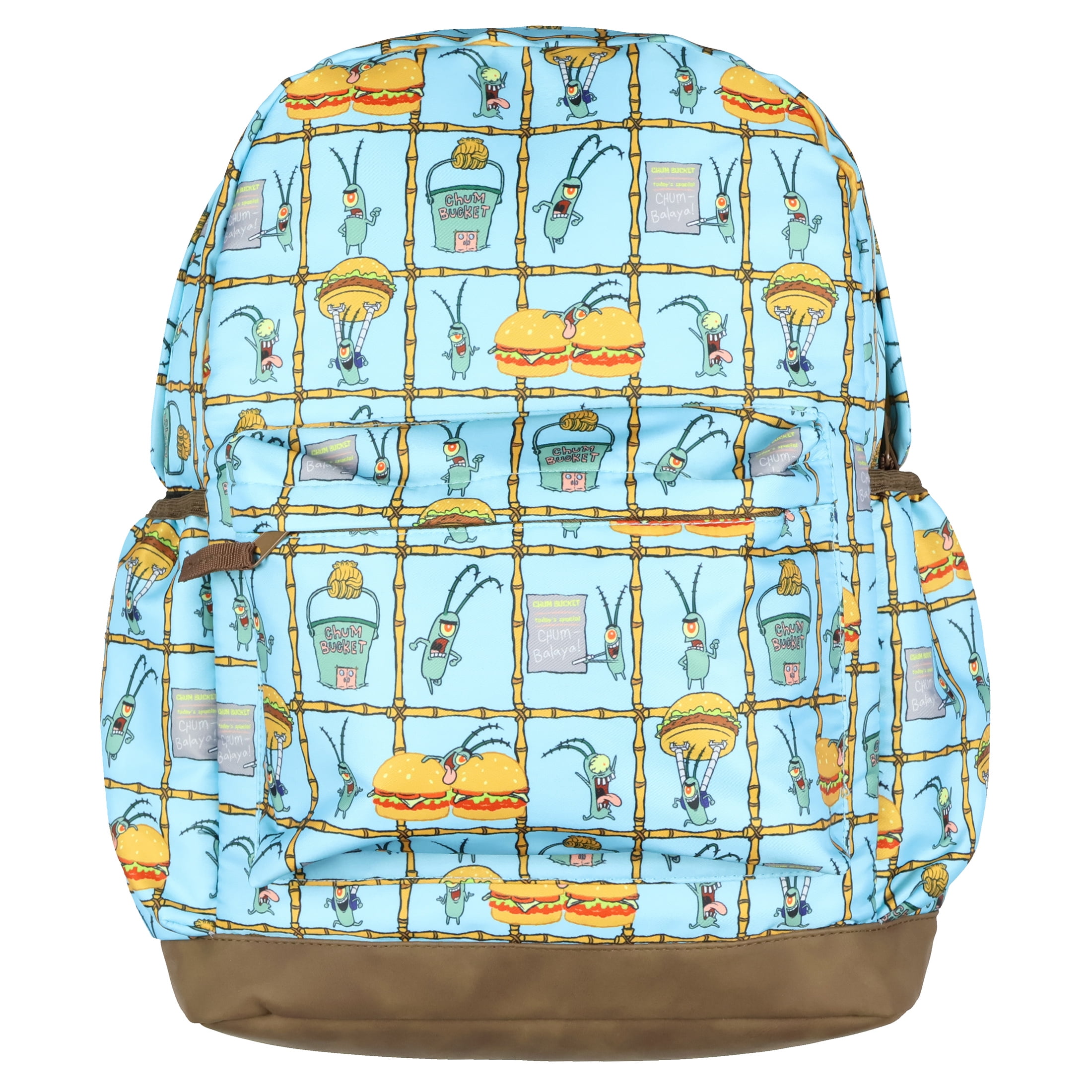 Nickelodeon SpongeBob SquarePants Backpack Plankton Chum Bucket Patties ...