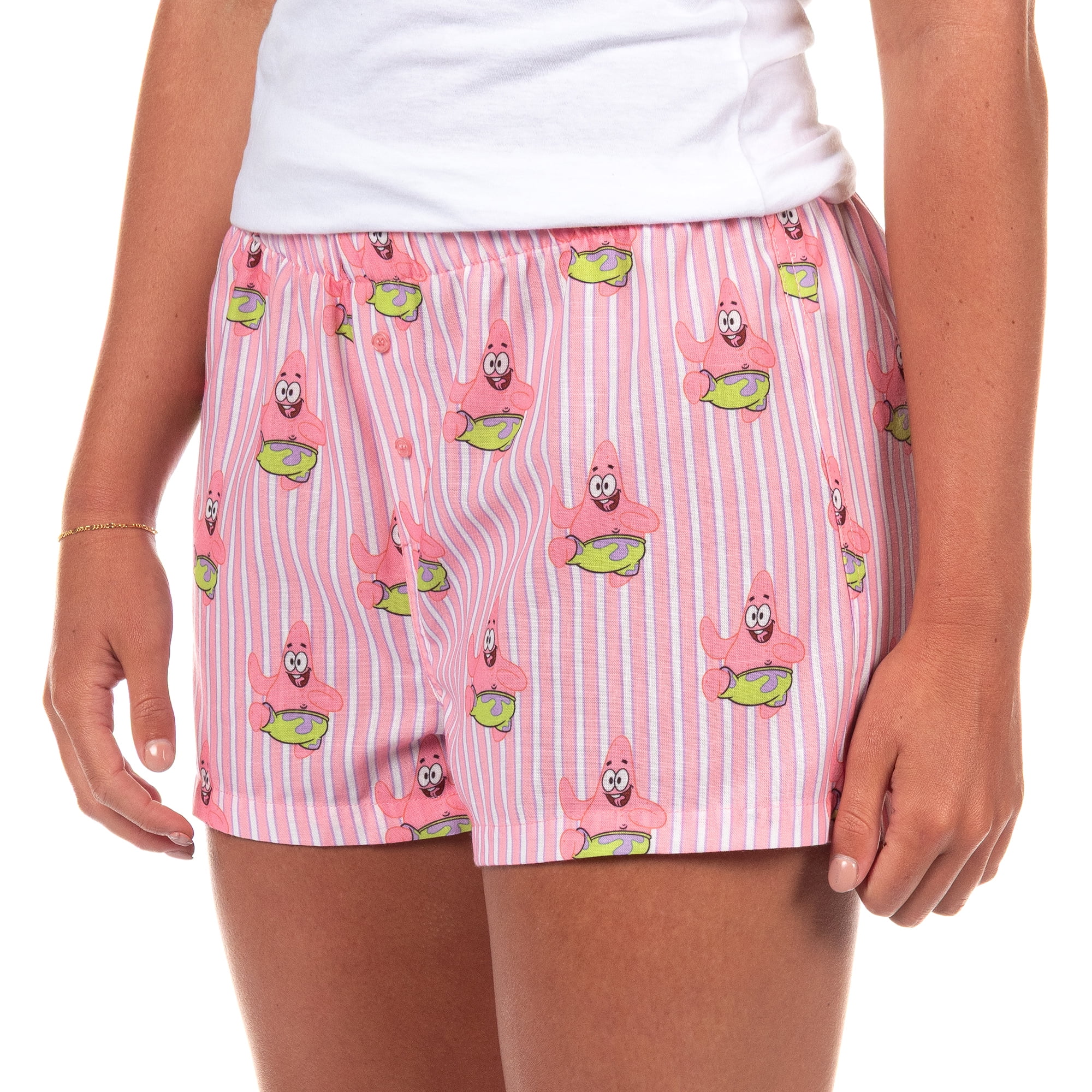 Nickelodeon SpongeBob SquarePants Boxer Micro Shorts Women's Patrick ...