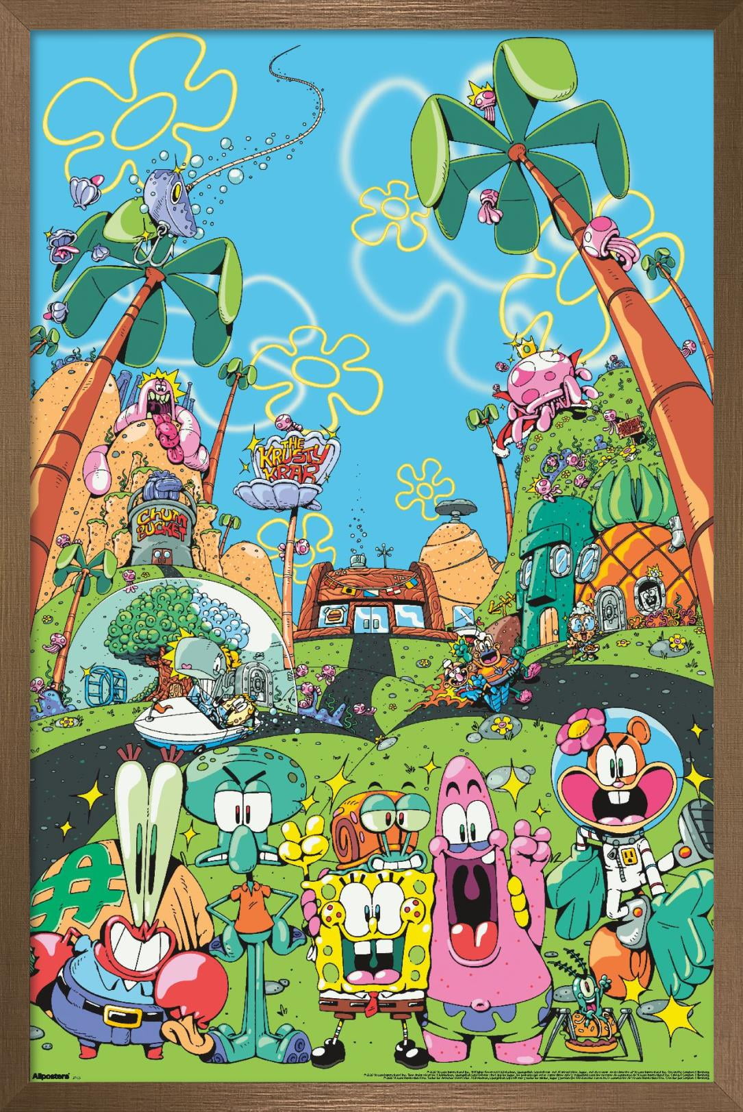 Nickelodeon SpongeBob SquarePants - Cast Scene Party Wall Poster, 14. ...