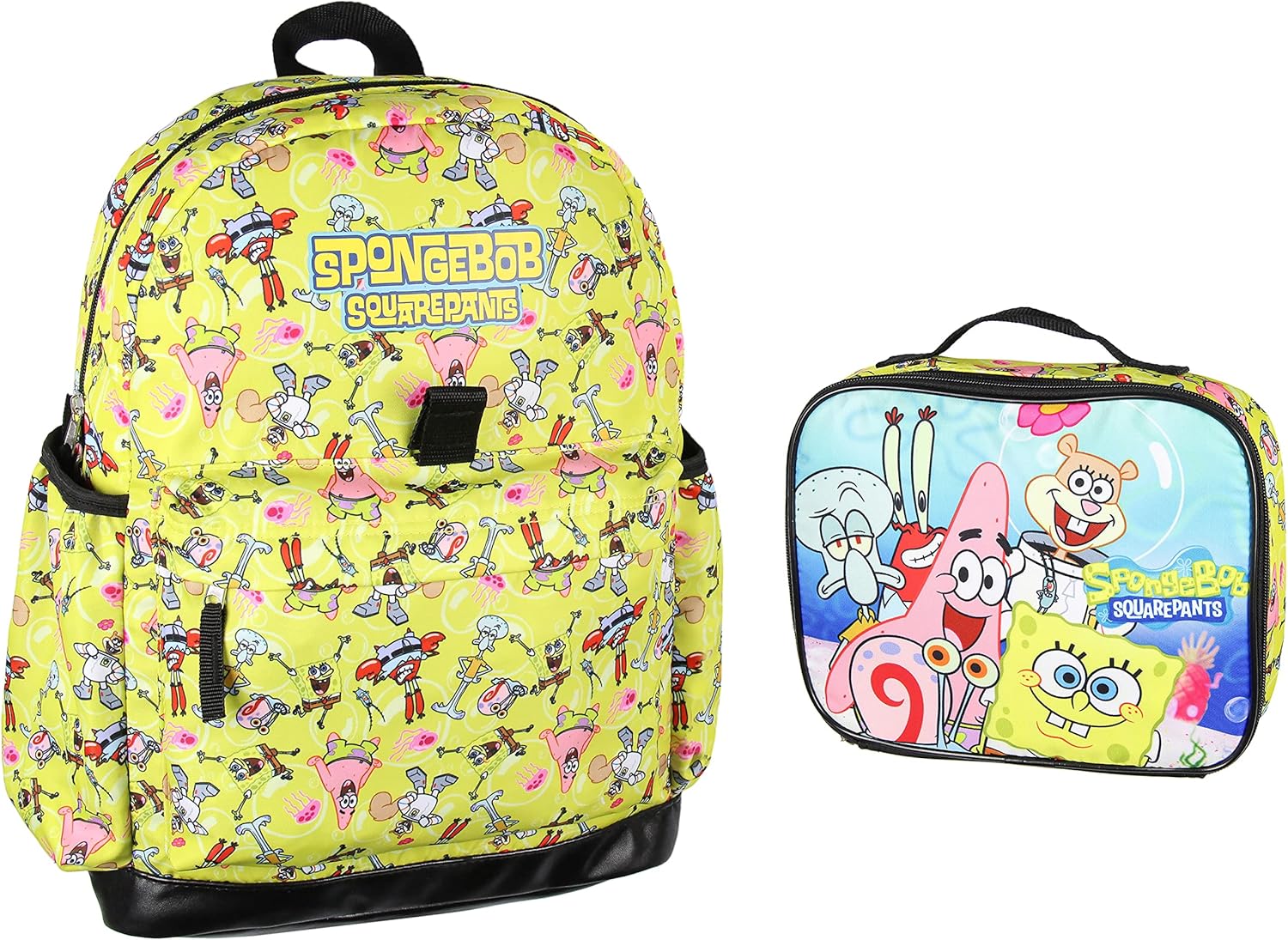 Nickelodeon SpongeBob SquarePants Characters 2 Pc Lunch Box Backpack ...