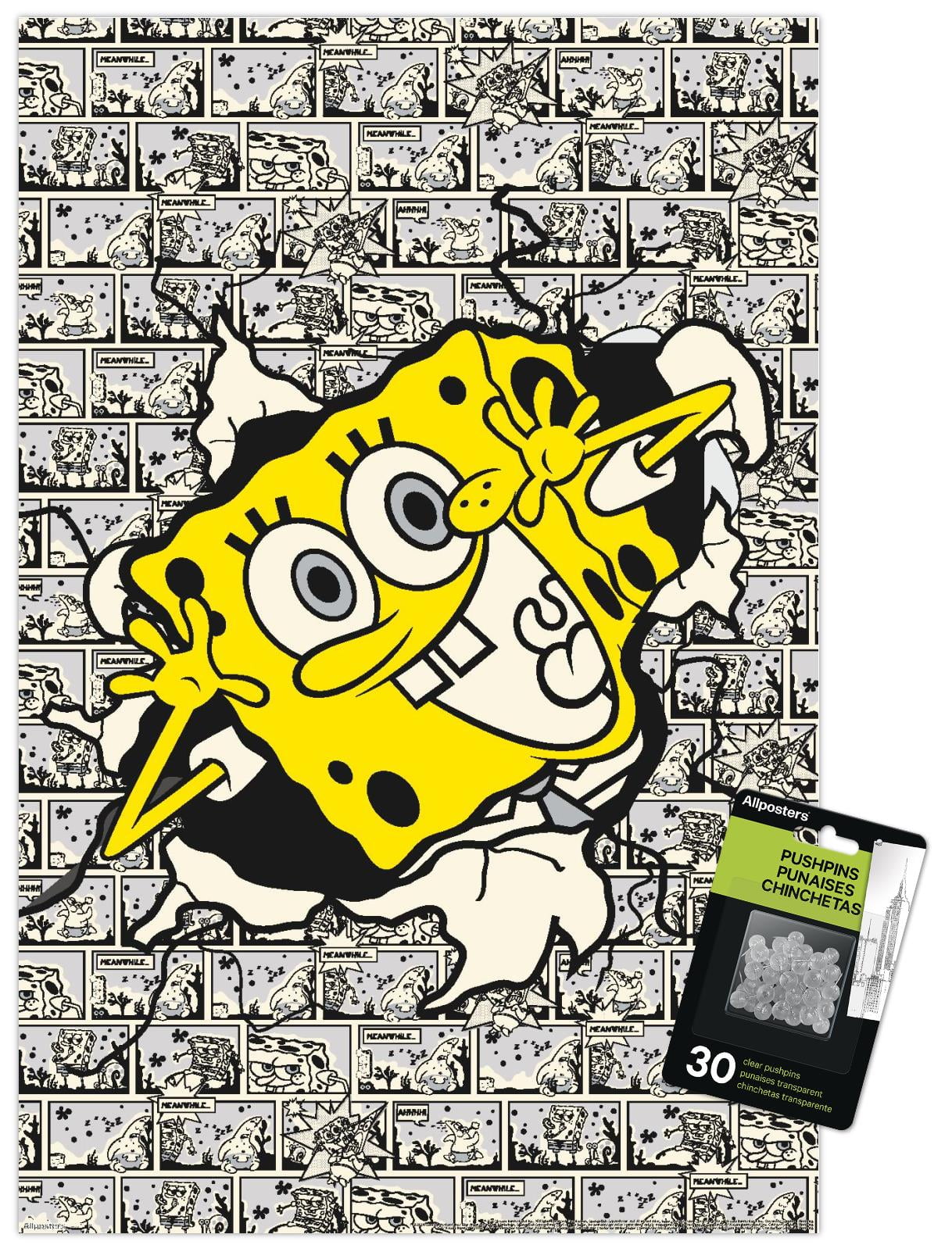Nickelodeon SpongeBob SquarePants - Comic Wall Break Wall Poster with ...