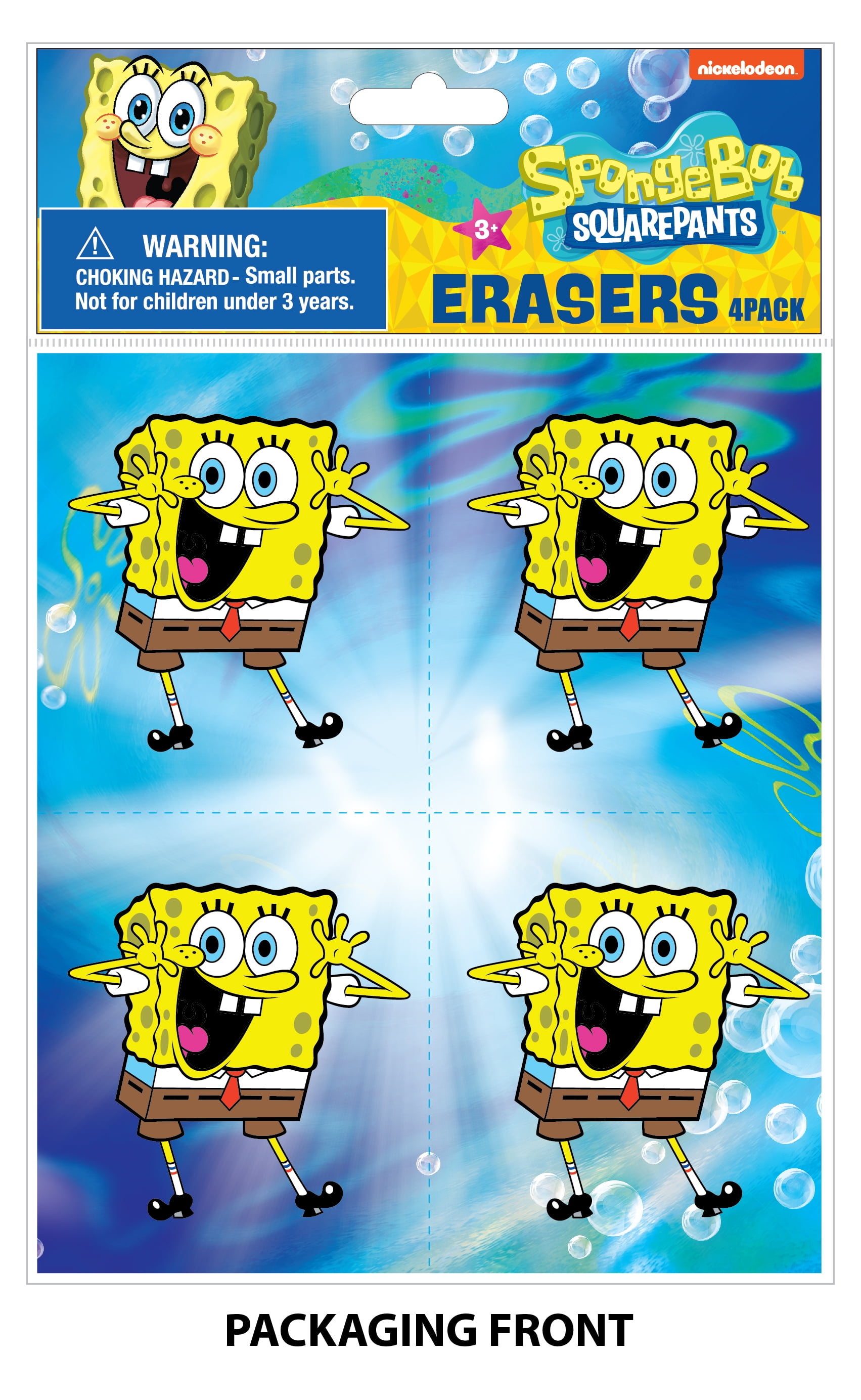 Nickelodeon SpongeBob SquarePants Figural Eraser Party Favor, 4 Per ...