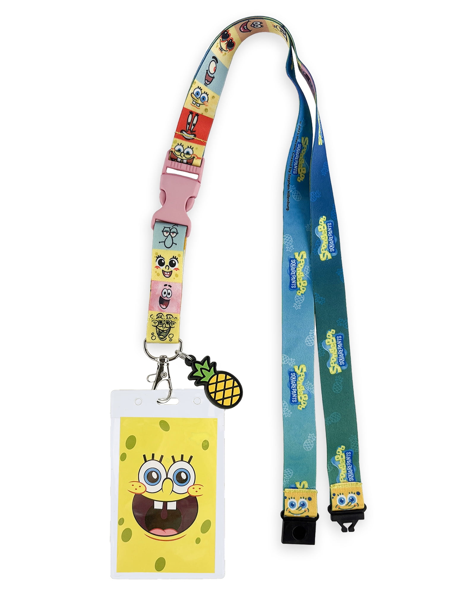Nickelodeon SpongeBob SquarePants Lanyard With Badge Breakaway ID ...