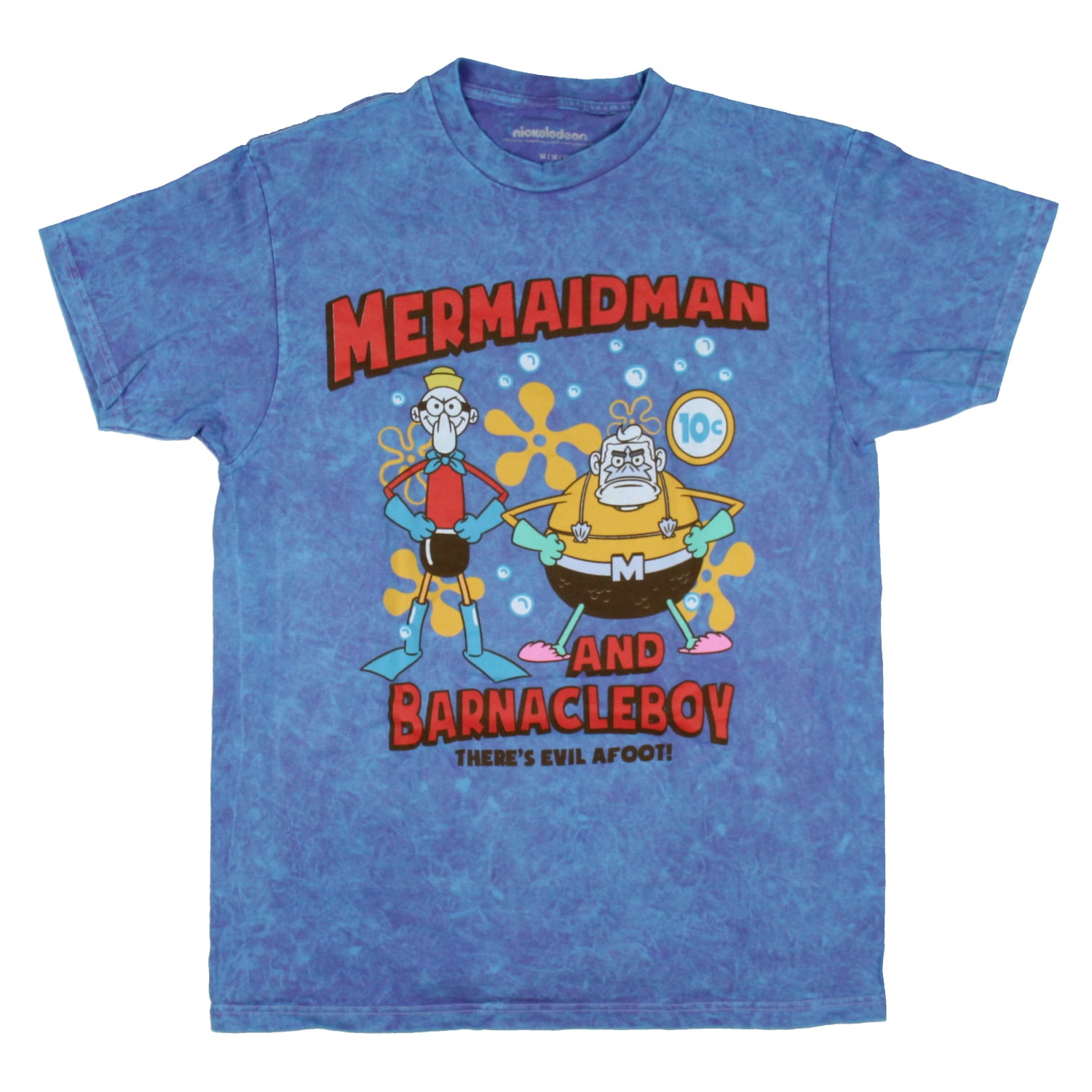 Nickelodeon SpongeBob SquarePants Men's Mermaid Man and Barnacle Boy T ...