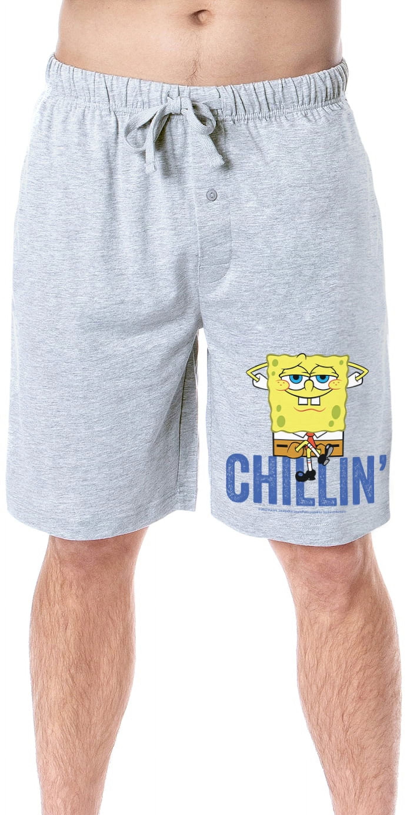 Nickelodeon SpongeBob SquarePants Mens' Chillin' Sleep Pajama Shorts ...