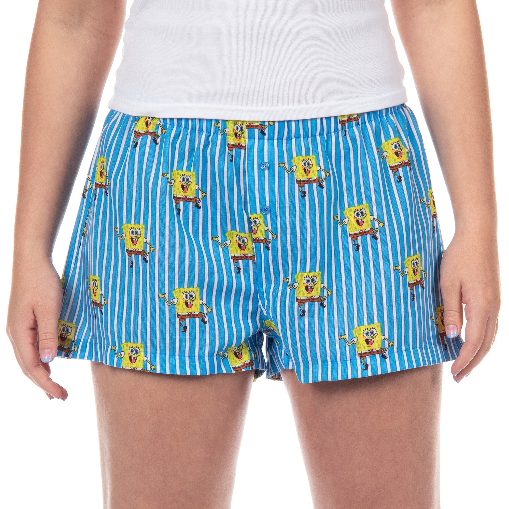 Nickelodeon SpongeBob SquarePants PJs Women's Striped Lounge Pajama ...