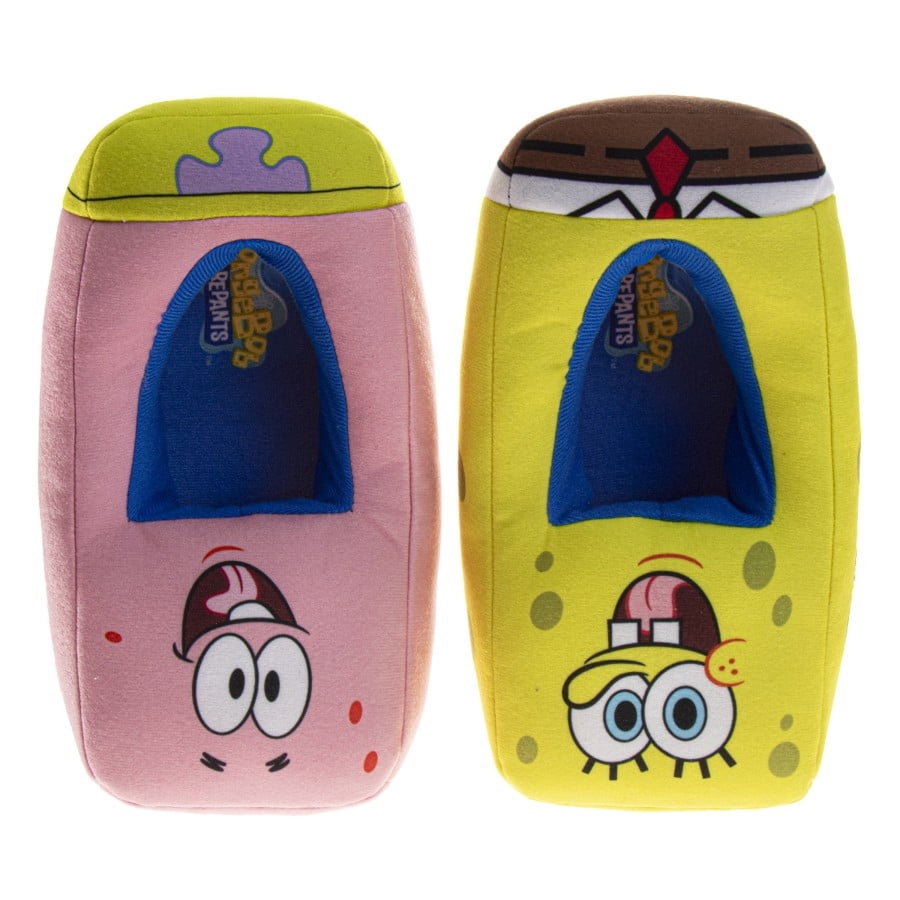 Nickelodeon Spongebob Squarepants Slip On Kids’ Slippers, Yellow Pink ...
