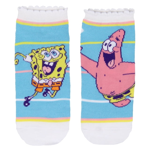 Nickelodeon SpongeBob SquarePants Women's High Five 1 Pair No-Show ...