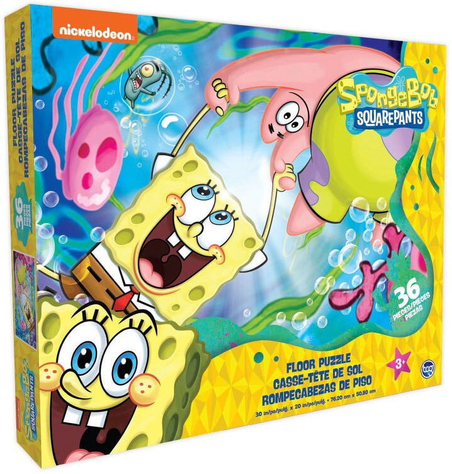 Spongebob Squarepants Spongebob & Patrick Floor Puzzle - Walmart.com