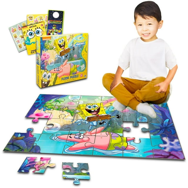 TCG Toys Nickelodeon SpongeBob Squarepants Floor Jigsaw Puzzles, 36 ...