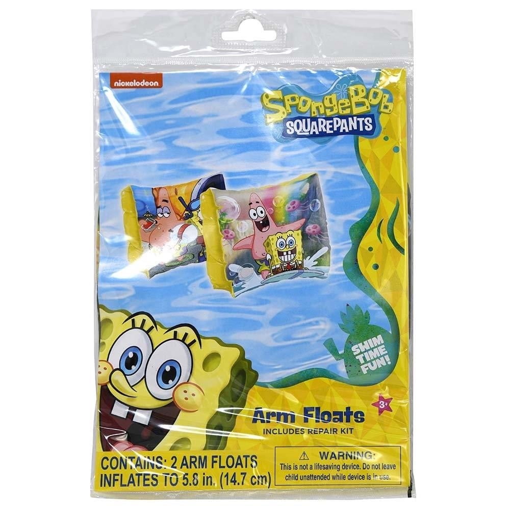 Nickelodeon SpongeBob Inflatable Arm Floaties - Kids Water Floating Aid ...