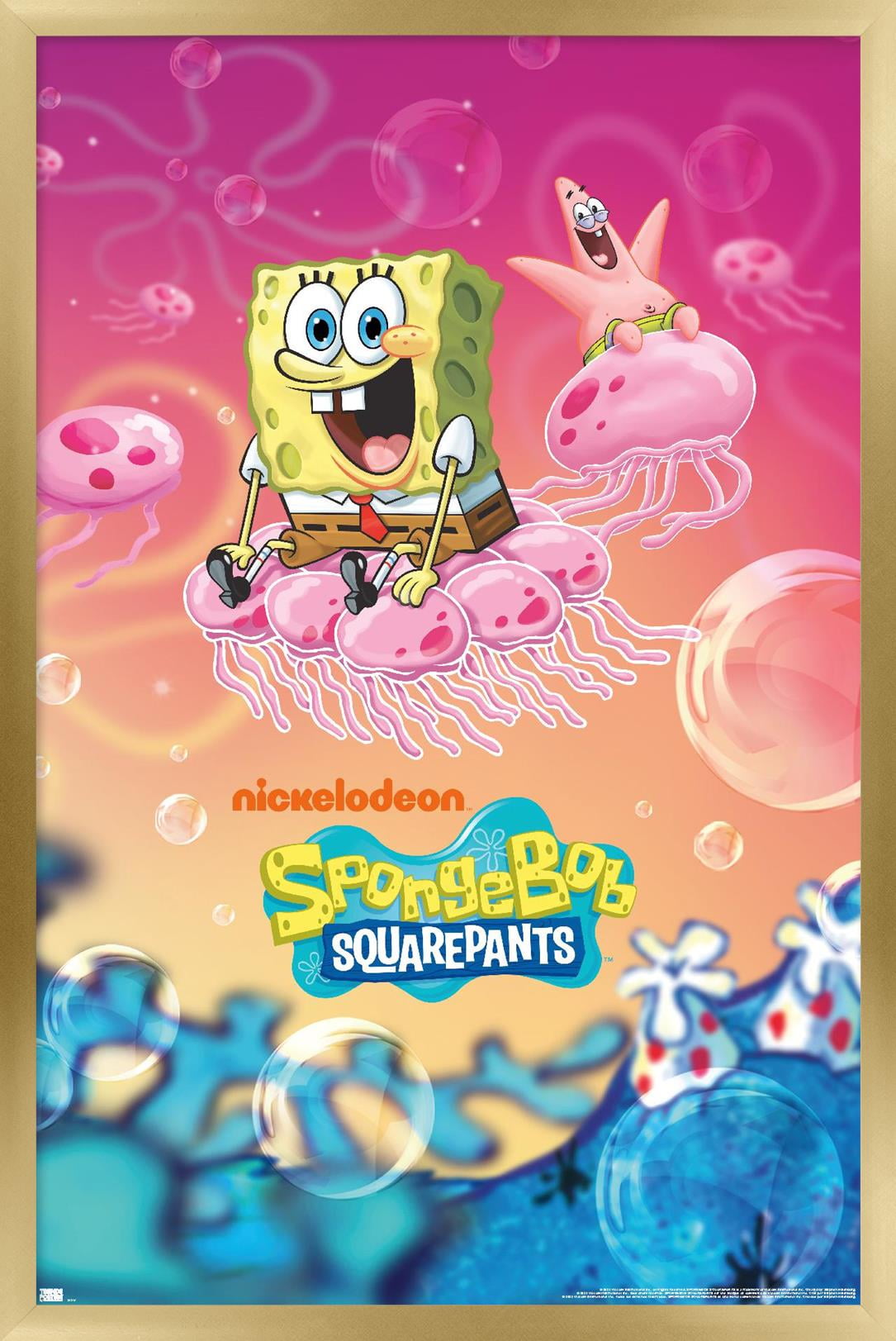 Nickelodeon SpongeBob - Water Fun Wall Poster, 14.725" x 22.375" Framed ...