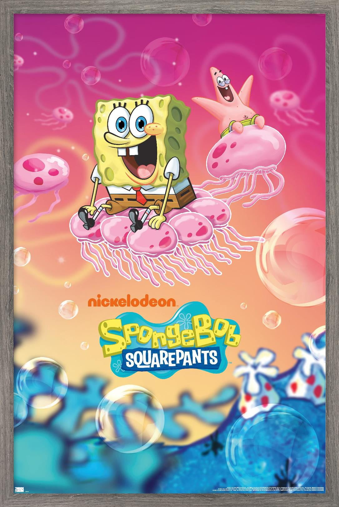 Nickelodeon SpongeBob - Water Fun Wall Poster, 22.375" x 34" Framed ...