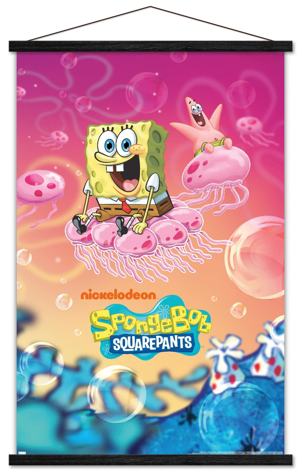 Nickelodeon SpongeBob - Water Fun Wall Poster with Magnetic Frame, 22. ...